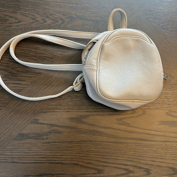 Bags | Pebbled Vegan Leather Mini Backpack | Poshmark